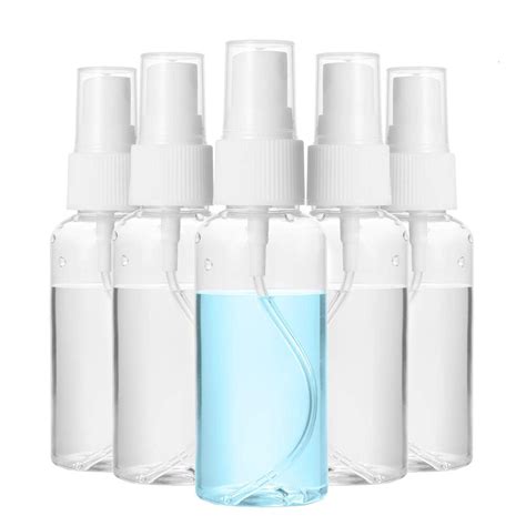 리필 가능한 플라스틱 스프레이 병 빈 용기 휴대용 소형 투명 병 10ml 30ml 50ml 60ml 100ml 5