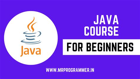Java Course For Beginners Mr Programmer