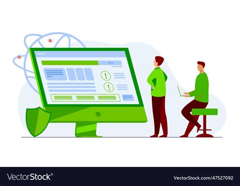 developers testing software royalty free vector image
