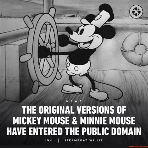 The Original Designs For Mickey Mouse And Minnie Mouse Have Now Entered The Public Domain The