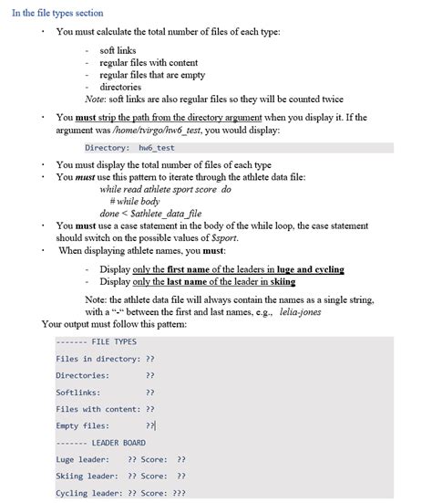Solved The File Types Section You Must Calculate The Total Chegg
