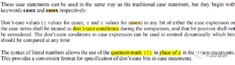 Verilog语法 浅谈case Casez Casex