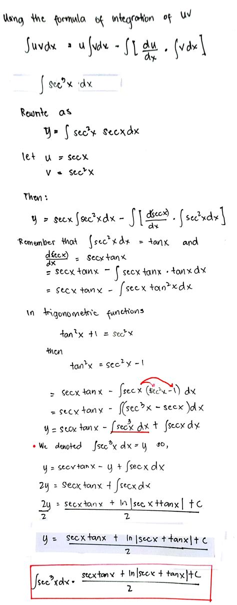 [solved] 5 For Sec Tan And Csc Cot Tricky Trig Integrals Todd Or