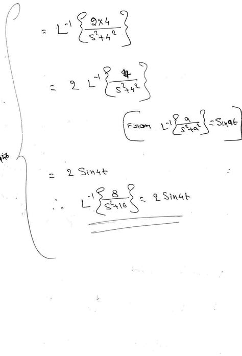 inverse laplace transform hand written notes in format