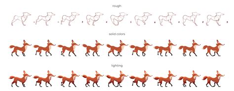 Winter Fox 2d Animation Behance