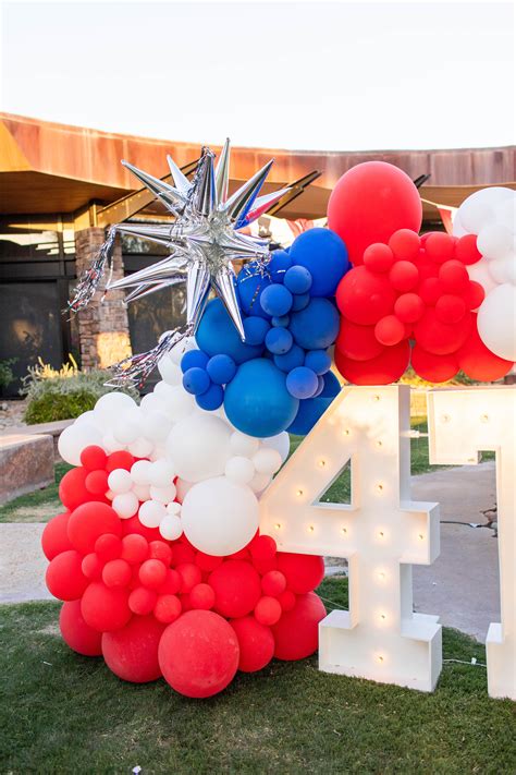 4th Of July Party Balloon Decorations Graduation Balloon Arch