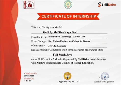 Jyothi Gelli On Linkedin Skilldzire Fullstackjava Internship