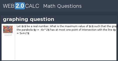 view question graphing question