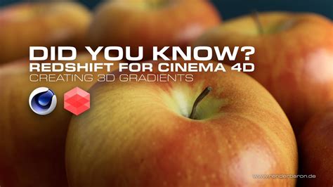 Did You Know Redshift For Cinema 4d Creating 3d Gradients Youtube