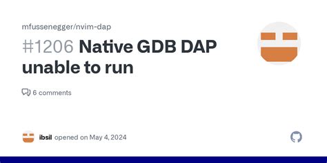 Native Gdb Dap Unable To Run · Issue 1206 · Mfusseneggernvim Dap · Github