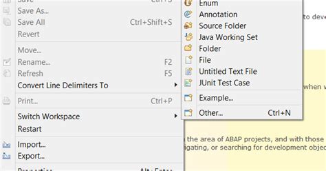 Sap Abap Central Abap Development In Eclipse Part 2