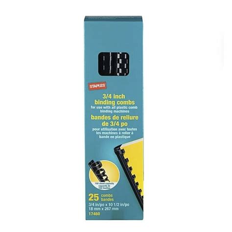 Staples Binding Combs 25pcs 34x105in Hmr Shop N Bid Staples Binding Combs 25pcs 34x105in Hmr Shop N Bid