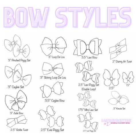 Bow Styles Dictionary Art Print Drawing Anime Clothes Art Drawings
