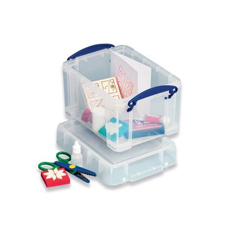 Buy Really Useful L Plastic Storage Box With Lid X X Mm Clear C From Codex Office