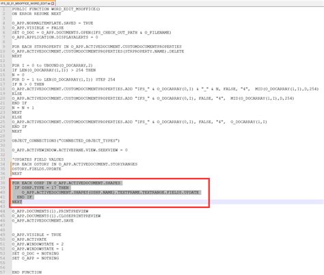 Images In Word Document Are Not Displayed When IFS Macros Are Active IFS Community