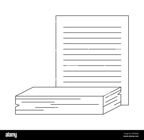 Pile Of Paper Flat Monochrome Isolated Vector Object Stock Vector Image