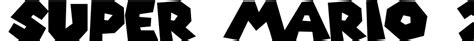 Super Mario 256 Font Download