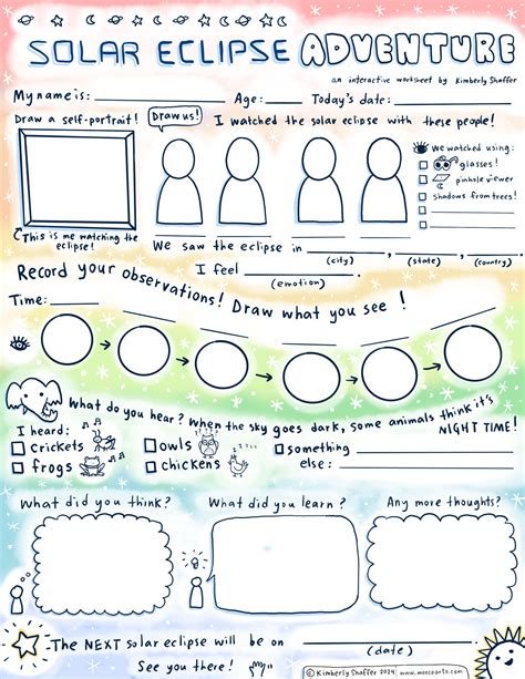Rainbow Solar Eclipse Worksheet — Meeco Arts