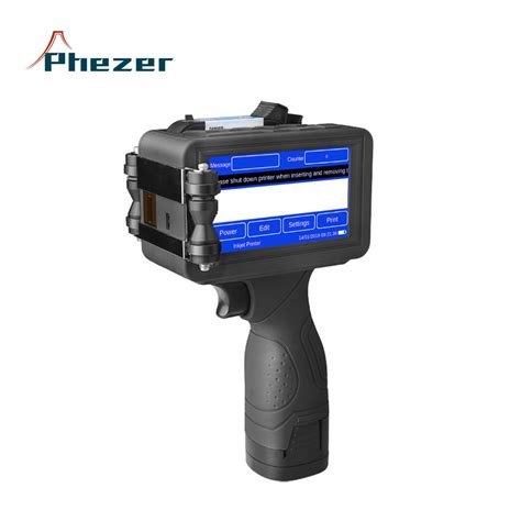 Handheld Industrial Inkjet Printer For Plastic Bag Date Time Coding Desktop Coding Printer And