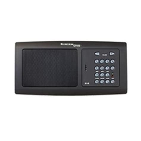 Valet System One Intercom Room Station Fascia Only Black — Central Outlet