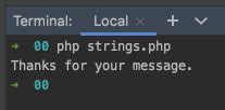 Macos Why Does PHP Print A Percent Sign When My Script Is Done Stack Overflow