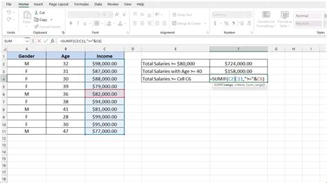 How To SUM Numbers Greater Than Or Equal To ExcelNotes
