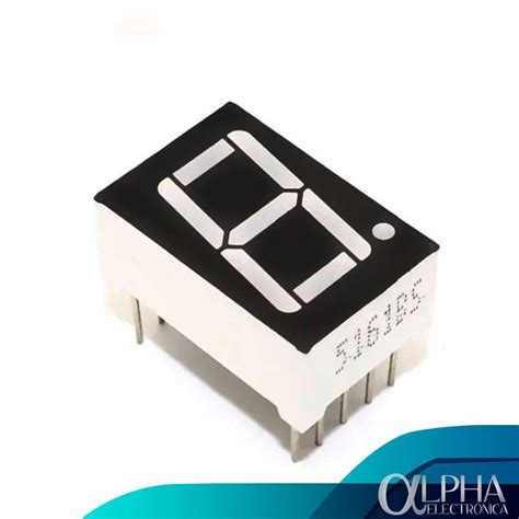 Display De 7 Segmentos Anodo Común Rojo Electrónica Alpha Guatemala