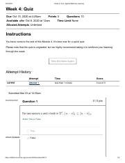 Week 4 Quiz Applied Machine Learning Pdf 3 22 2021 Week 4 Quiz