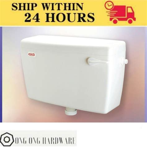 Techplas Elegen Flush Low Level Plastic Flush Cistern Toilet Cistern Tandas Kotak Jamban Kotak