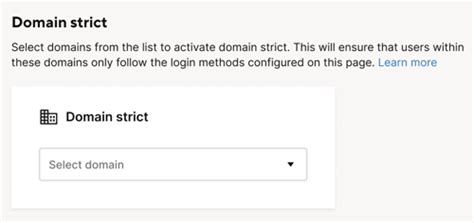 activate strict domain level login smartsheet learning center