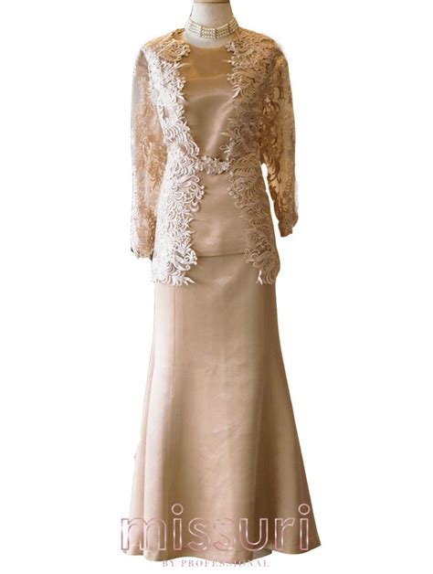 ชุดราตรีแม่เจ้าบ่าวเจ้าสาว ชุดแม่เจ้าบ่าว ชุดแม่เจ้าสาว ชุดไปงานค้อกเทล