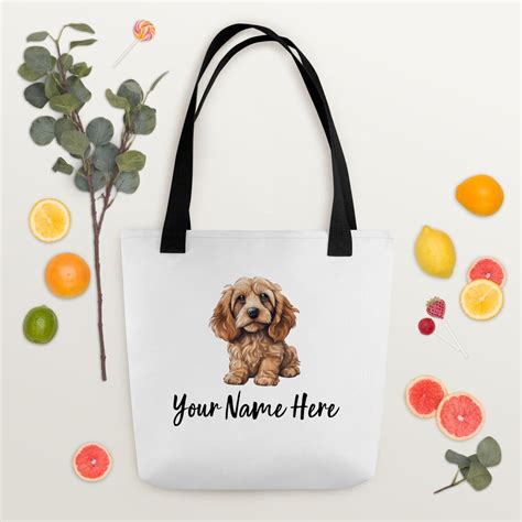 Cockapoo Tote Bag Custom Name Cockapoo Ts Personalized Ts