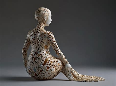 A Humanoid Figure With An Egg Shaped Body Smooth Premium Ai Generated