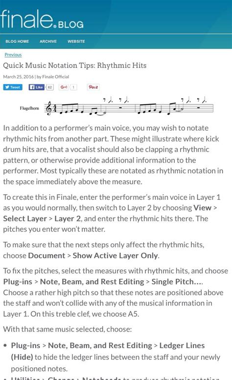 Quick Music Notation Tips Rhythmic Hits