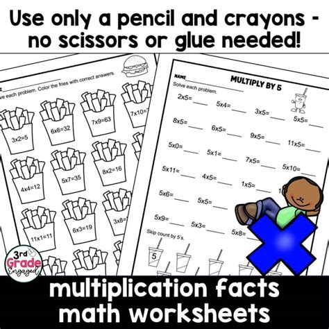 Mixed Multiplication Facts Worksheets Multiplication Table Activities