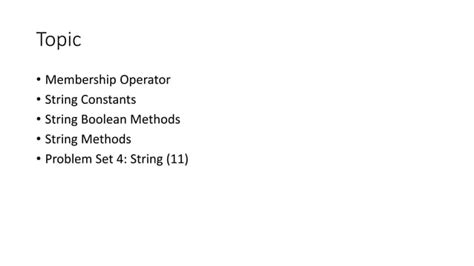 Lecture 4 Python String Ewurc Ppt Lecture 4 Python String Ewurc Ppt