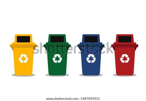 Set Different Garbage Illustration Vector Stock Vector Royalty Free 1487094311 Shutterstock
