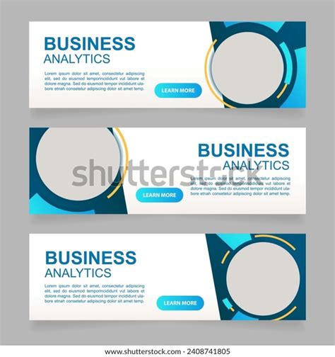 Innovation Business Analytics Web Banner Design Stock Vector Royalty