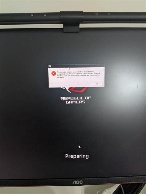 Windows Install Error Loop Rpcmasterrace