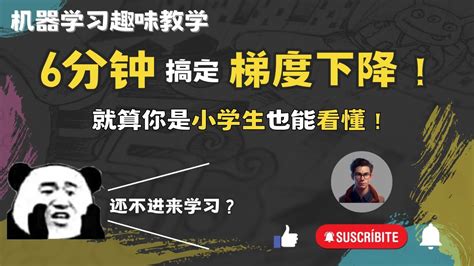 2023 👍机器学习萌新必看👍6分钟让你明白梯度下降的本质，让机器学习不再难！ 机器学习算法通俗理解 连小学生都能看懂的算法科普 shady