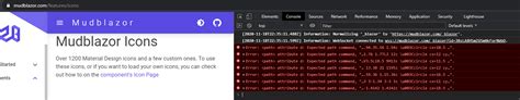 Mudblazor Docs Console Errors On Material Icons Page · Issue 131