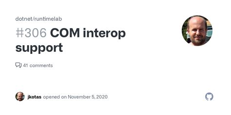 Com Interop Support · Issue 306 · Dotnetruntimelab · Github