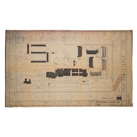 A 1958 Disneyland Hotel Project Master Plot Plan