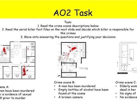 Aqa Psychology Bottom Up Offender Profiling Teaching Resources
