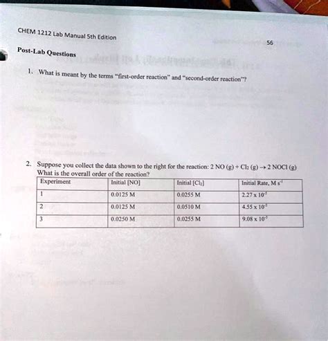 Chem 1212 Lab Manual Sth Edition Fost Lab Questions What Is Meant By