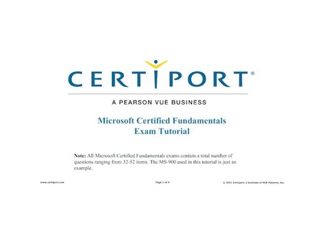 Pdf Microsoft Certified Fundamentals Exam Tutorial Exam Ms 900 Enu