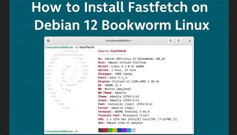 How To Install Fastfetch On Debian 12 Bookworm Linux Linuxshout