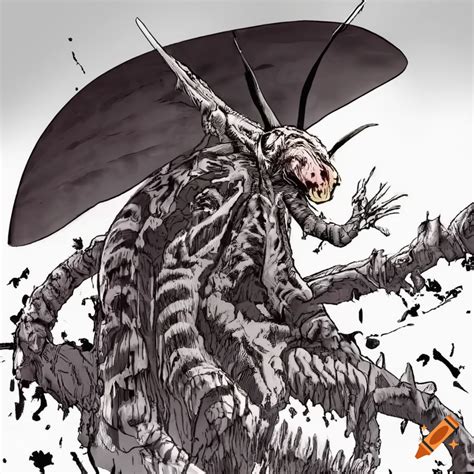 Colorful Manga Illustration Of A Moth Insect On Craiyon