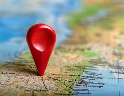 Marker Pointing To A Specific Location On A Map Representing Geographic Positioning And Site
