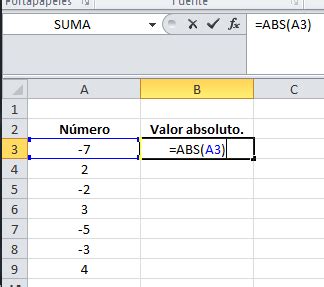 Valor Absoluto En Excel